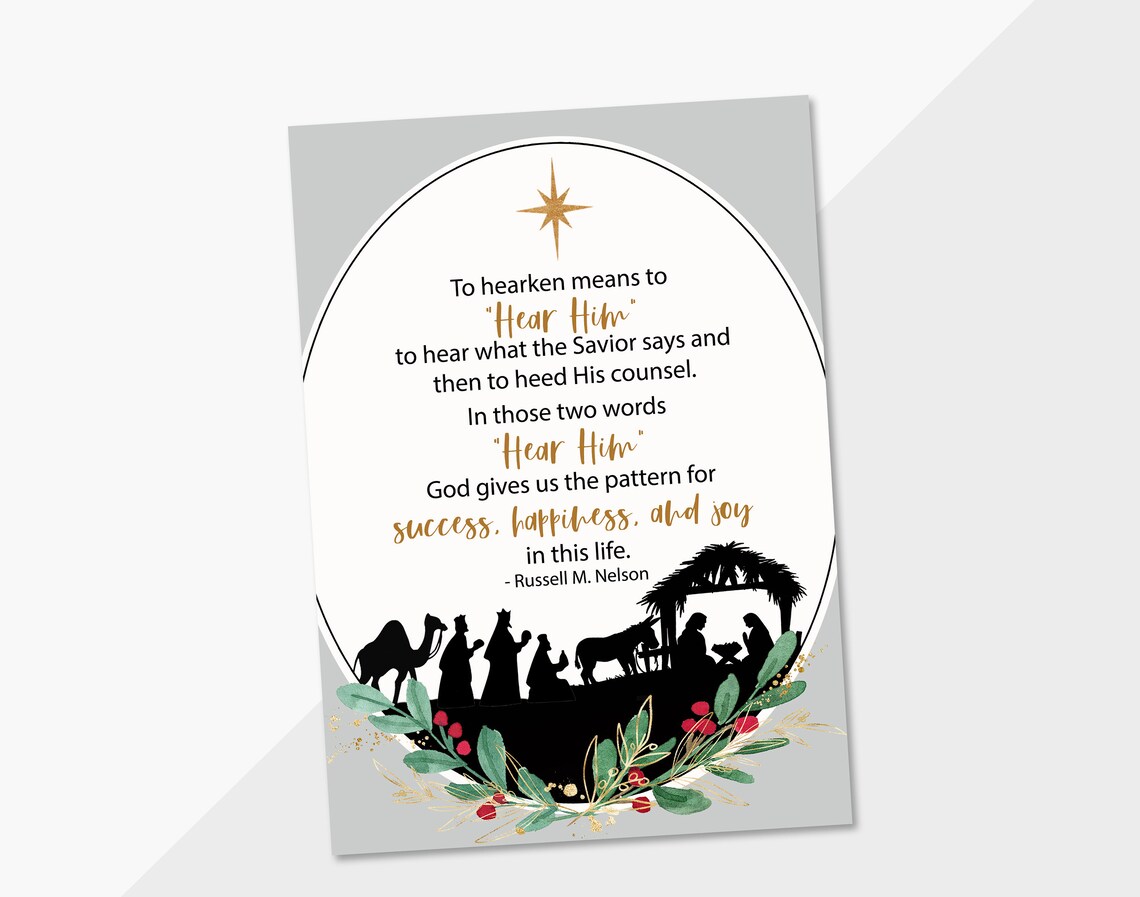 INSTANT Download at Purchase, "hear Him" Quote Printable in 3 Sizes ...