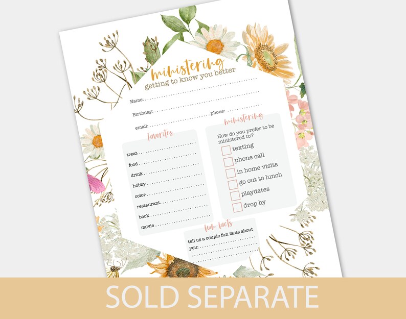 Ministering Ideas Printable for Relief Society Ways to Serve Printable ...