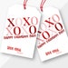 EDITABLE Valentines Tag, Cute XOXO Printable Red and Pink Tags, Tag for ...