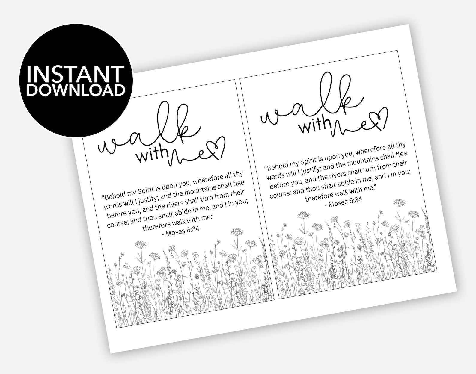 New Walk With Me 2026 Youth Theme LDS Printable Hand Out Signs Instant ...