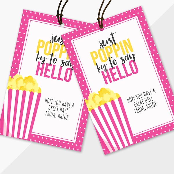 Popcorn Tags - Etsy