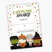 Halloween Costume Award Printable EASY Edit, Cute Kids Costume Awards ...