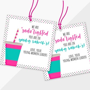 Soda Lighted Welcome Tag, so Delighted Cute Tag for Drink, Pop, Candy ...