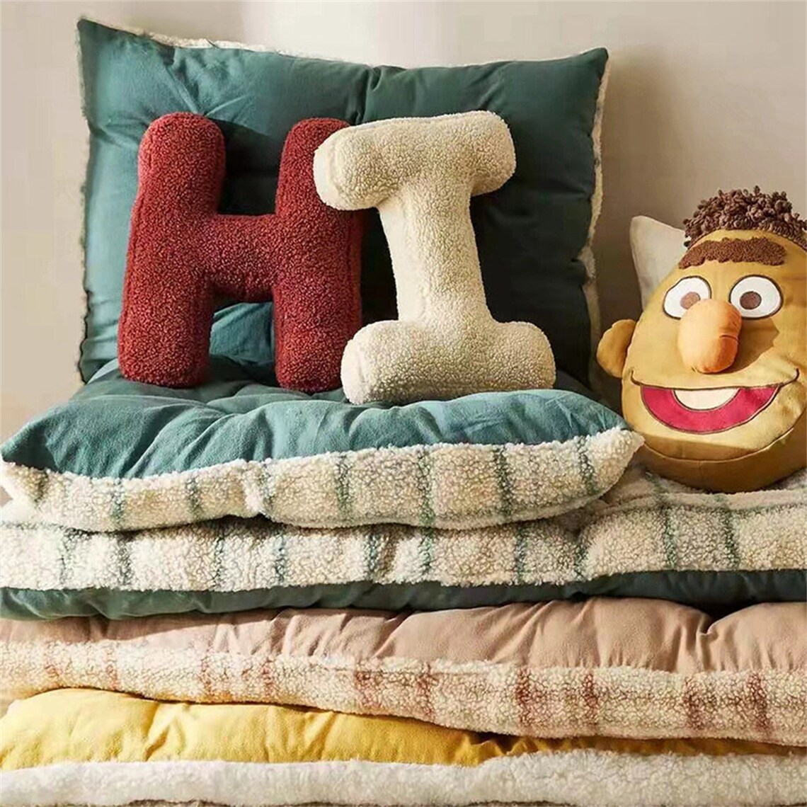 Cuddly Letter Pillow/alphabet Cushion/number Decor | Etsy