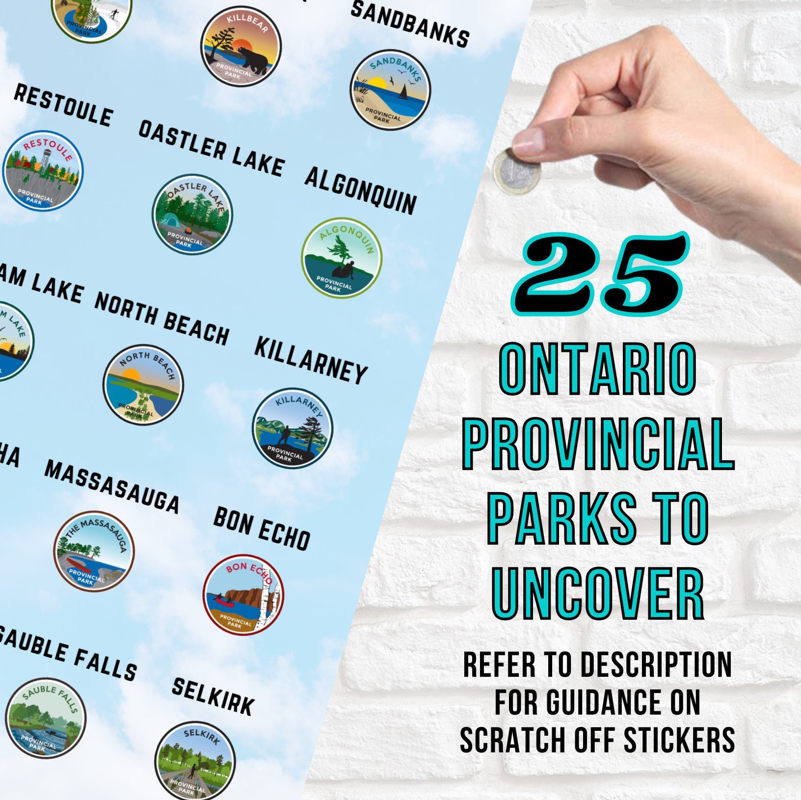 Ontario Provincial Parks DIY Scratch off Bucket List Poster (digital ...