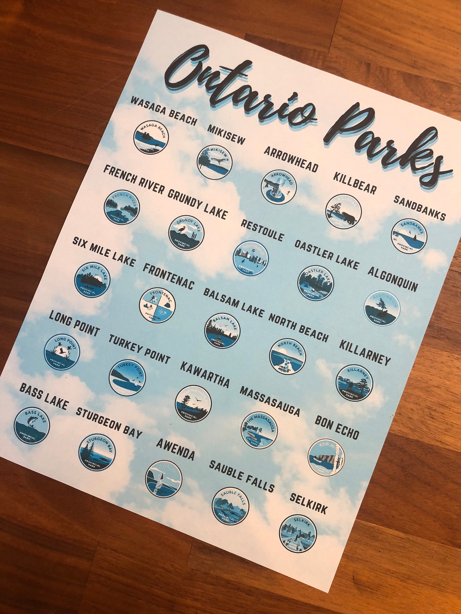 Ontario Provincial Parks DIY Scratch off Bucket List Poster (digital ...