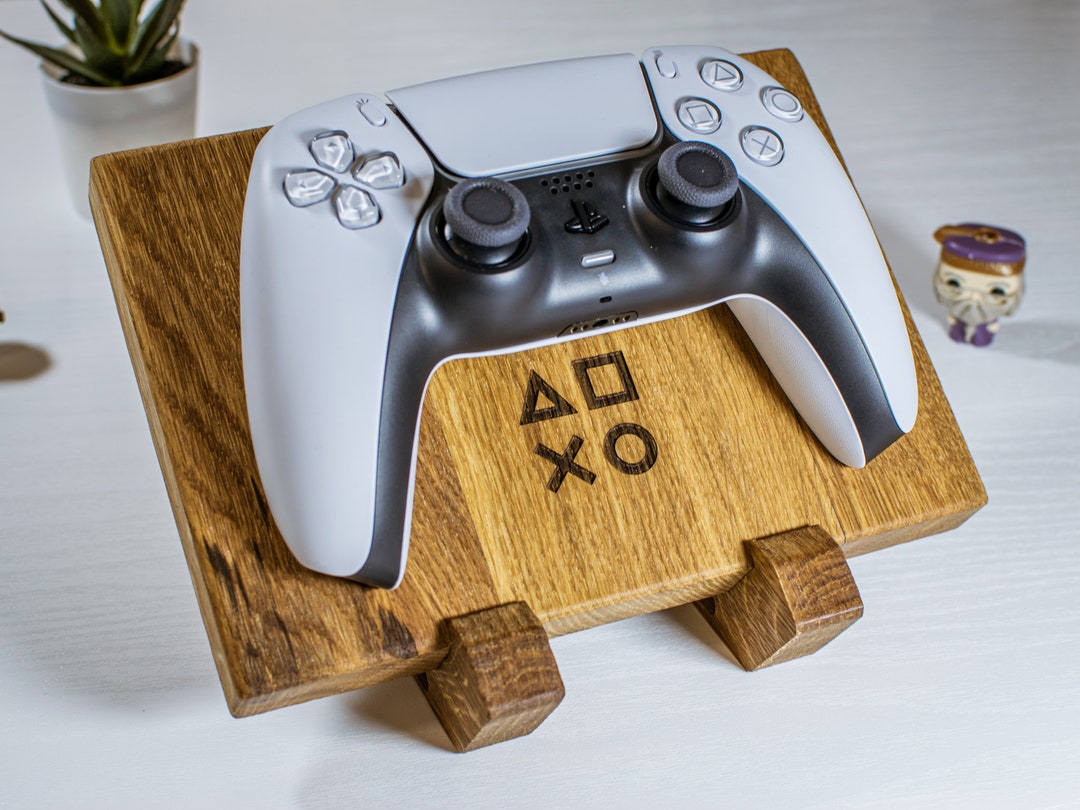 Dualsense CNC Carved Oak Wood Holder: Premium Handcrafted Gaming ...