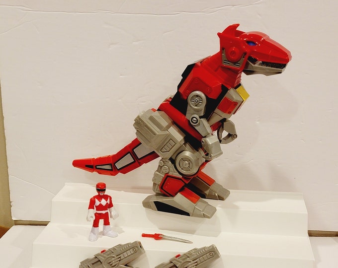 Imaginext Red Ranger & T-rex Zord - Power Rangers - Etsy