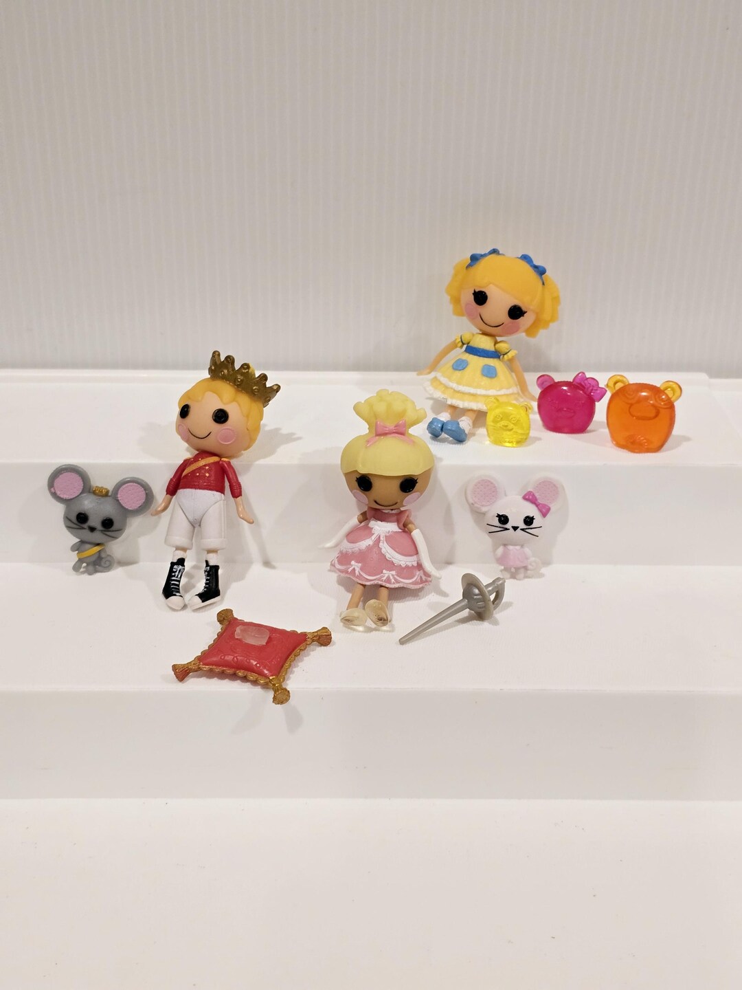 Lalaloopsy Mini Doll Fairy Tales Cinder Prince and Curls N Locks Set - Etsy