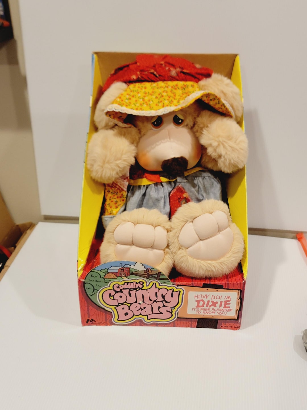 Vintage 1985 Cuddlin' Country Bears "dixie" Stuffed Animal Plush ...