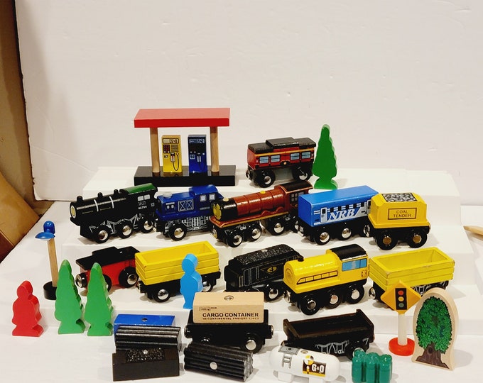 Toys R Us Imaginarium Wooden Train Set - Etsy