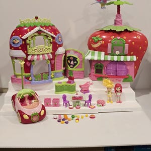 Strawberry Shortcake Berry Bitty Market Playset, Cafe and Car Set - Etsy
