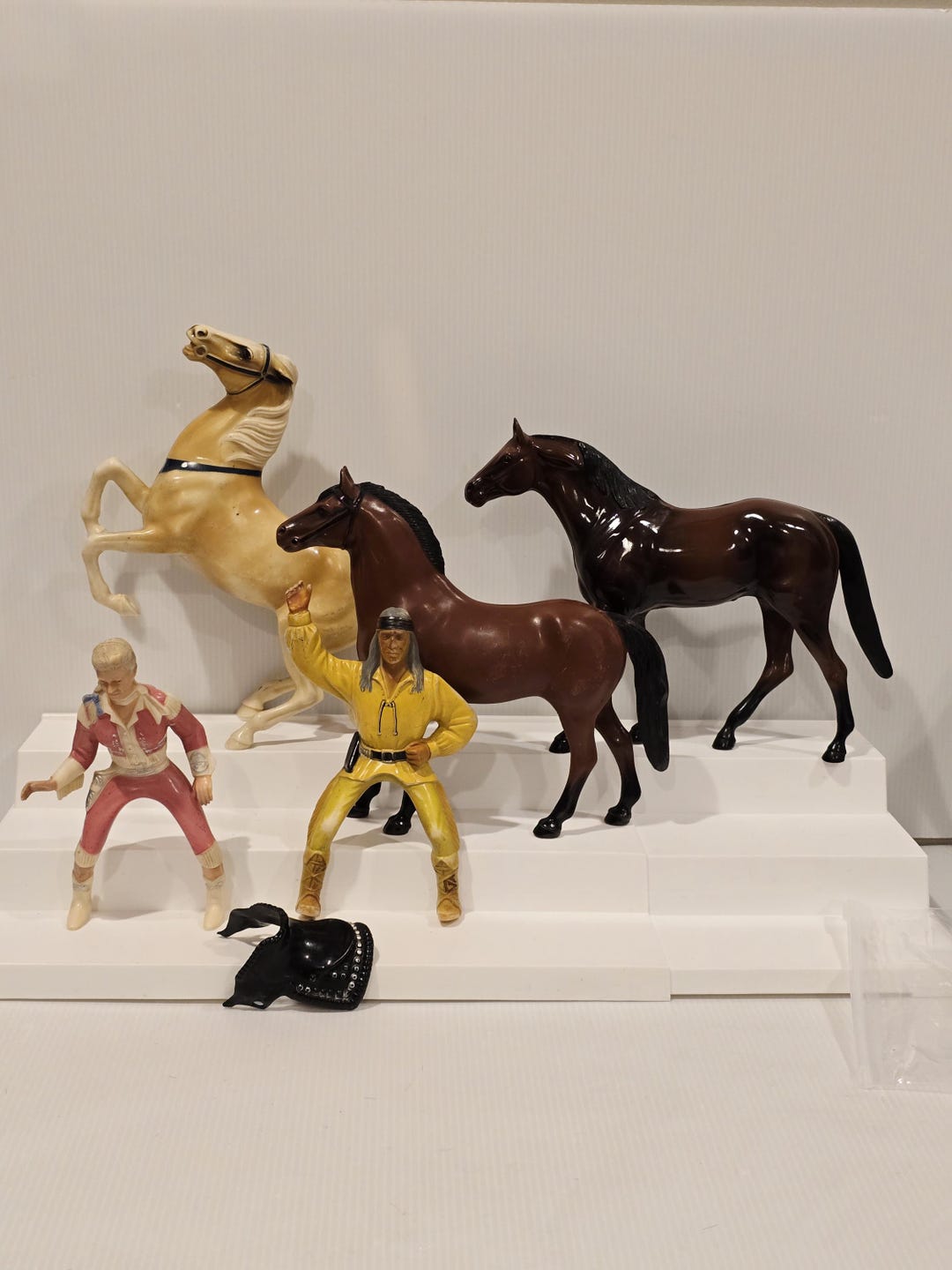 Antique 1950’s Hartland Plastics Western Figure Set - Etsy