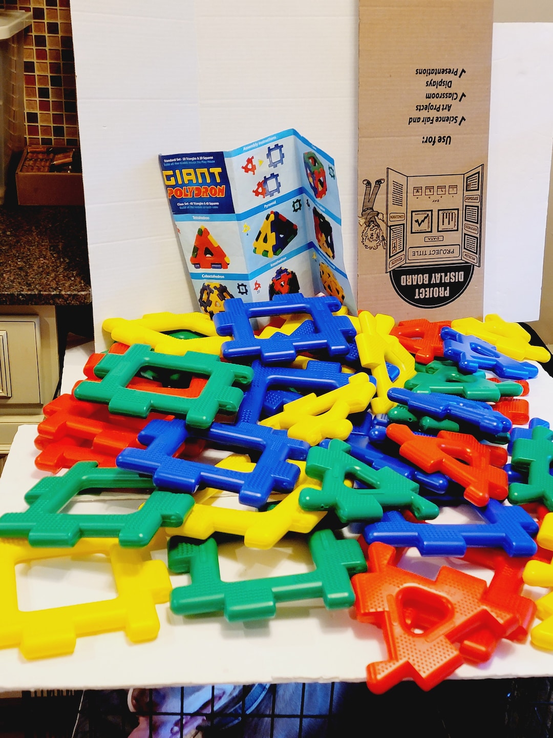 Polydron Giant Polydron Set, Pack of 40 - Etsy