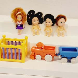 Vintage Tyco Quints Mini Baby Mix Dolls Set With Accessories - Etsy