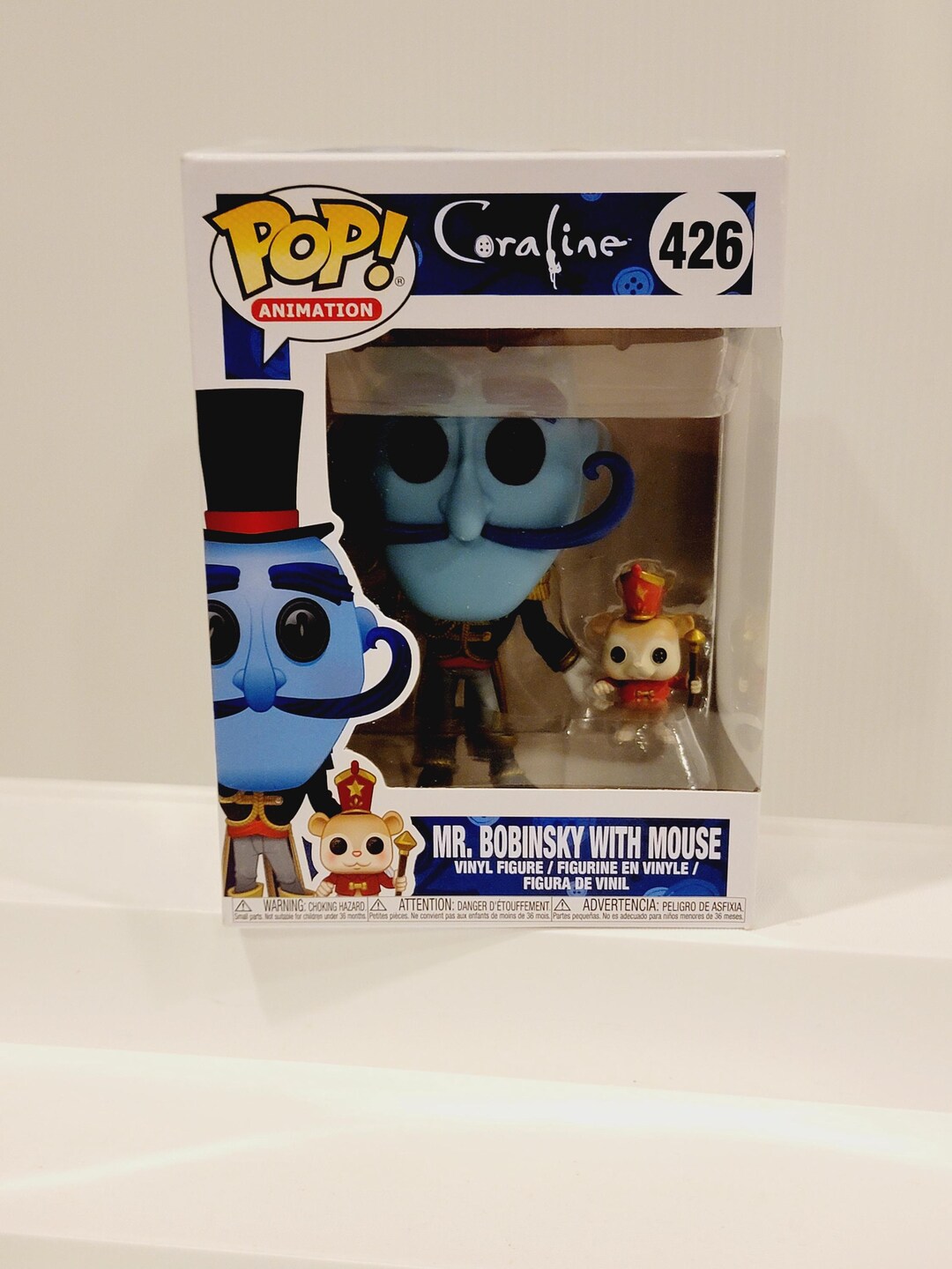 Funko Pop Animation Coraline Mr. Mister Bobinsky With Mouse 426 - Etsy
