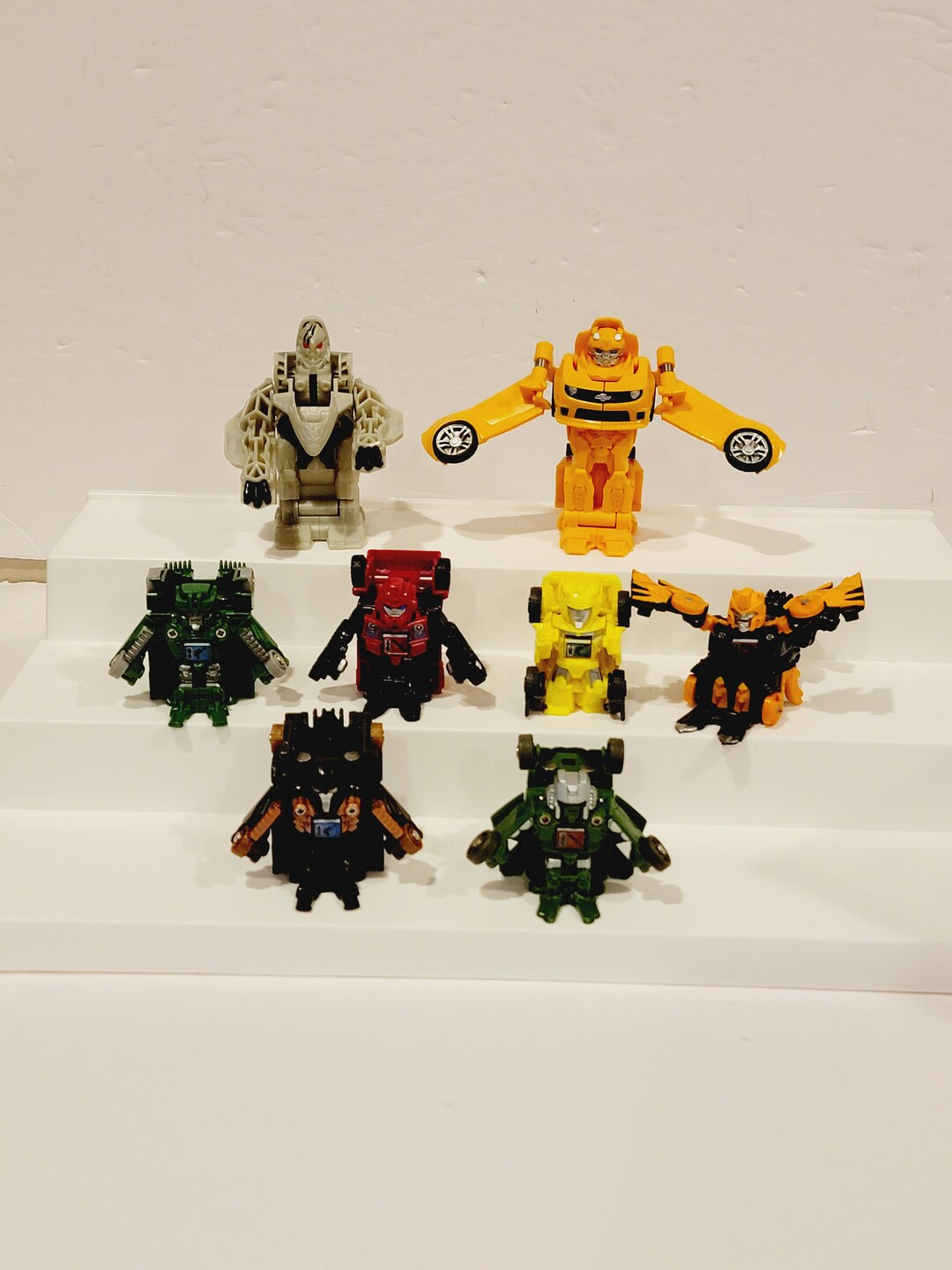Transformers Hasbro Tomy Mini Bot Shot and Bash Bot Action Figure Set ...