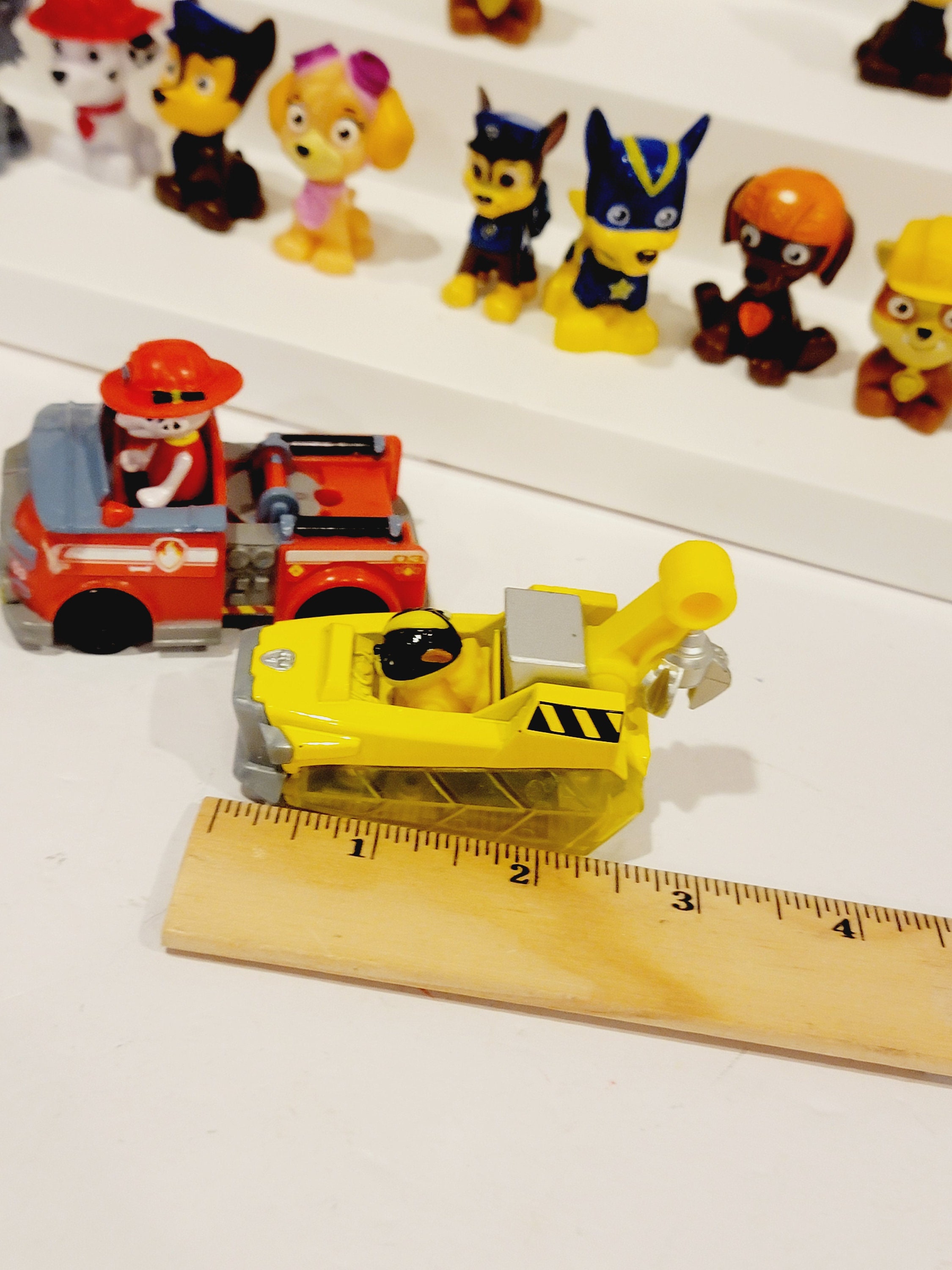 Paw Patrol Mini Figures Finger Puppets and Vehicle Set - Etsy