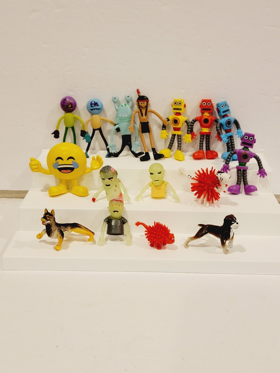 Bendy Bendable Figure and Finger Puppet Set - Etsy