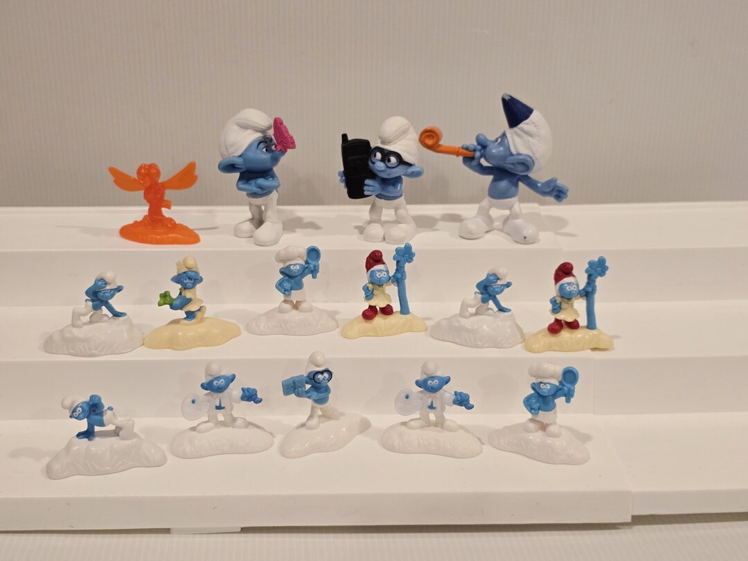 The Smurfs Mini Figure Set - Etsy