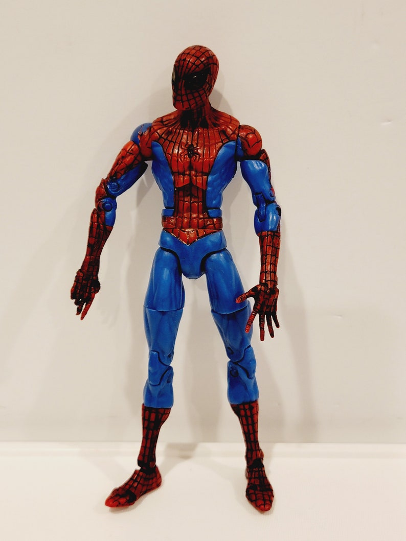 Classics Marvel Legends 2002 Super Posable Spider-man Mcfarlane Toybiz ...