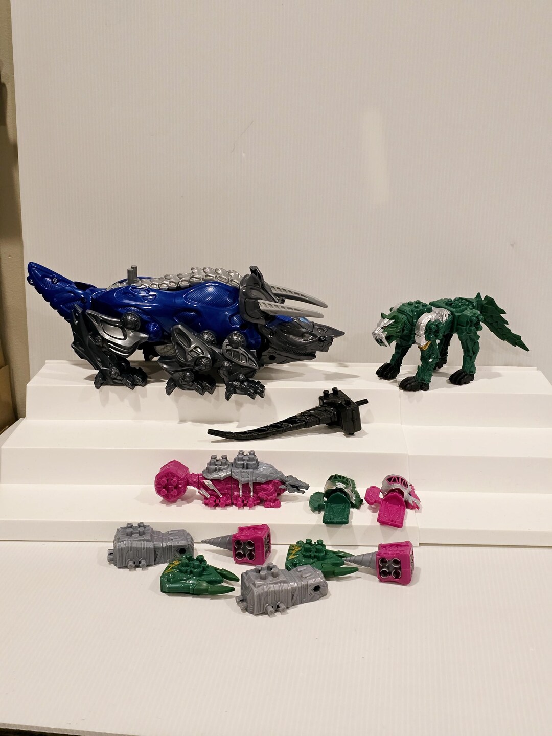 Power Rangers Dino Fury Ankylo Hammer and Tiger Claw Zord With ...