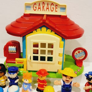 Early Learning Centre Happyland Village Garage and Figure Set - Etsy
