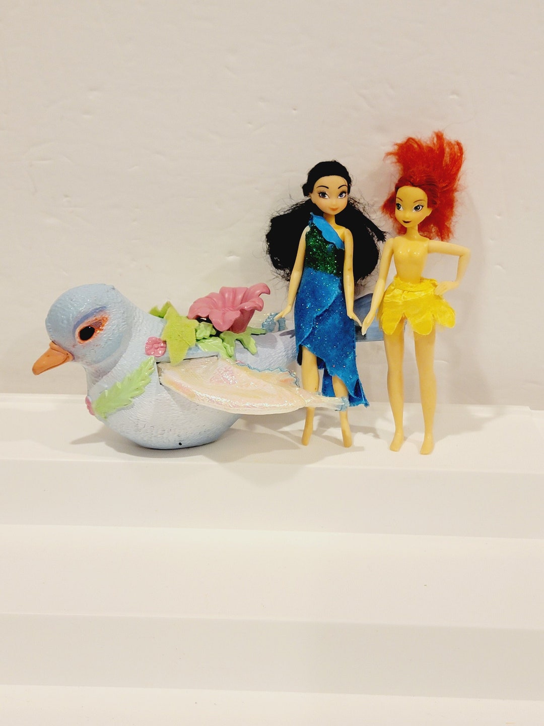 Disney Fairies Tinker Bell Brother Dove and Rosetta Silvermist Doll Set ...