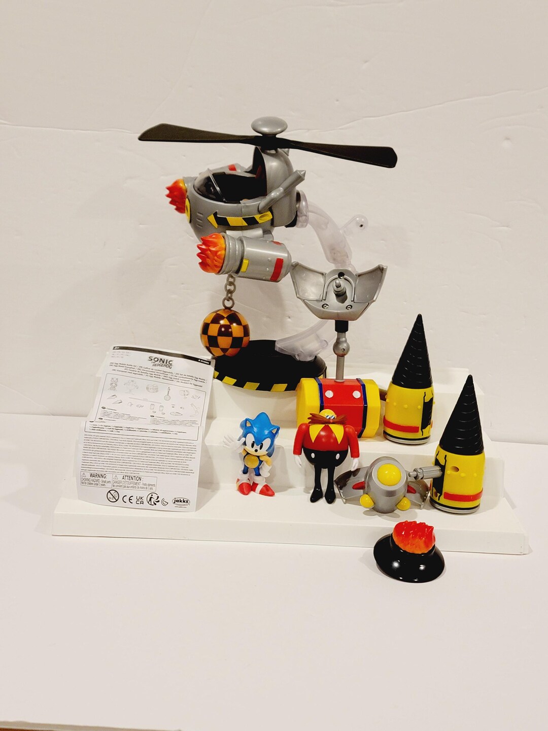 Sonic the Hedgehog Eggman Egg Mobile Battle Set Helicopter Playset - Etsy