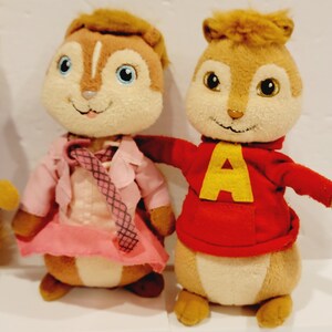 TY Beanie Baby Alvin and the Chipmunks Plush Set - Etsy