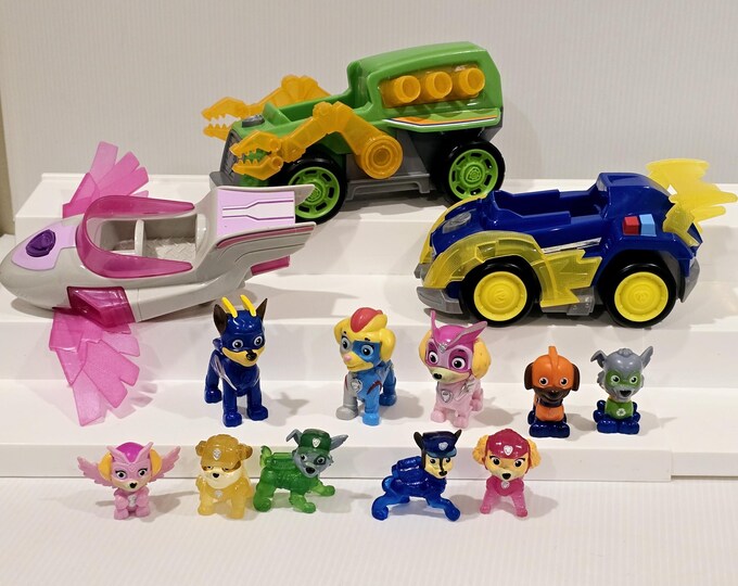 Paw Patrol Mighty Pups Set - Etsy