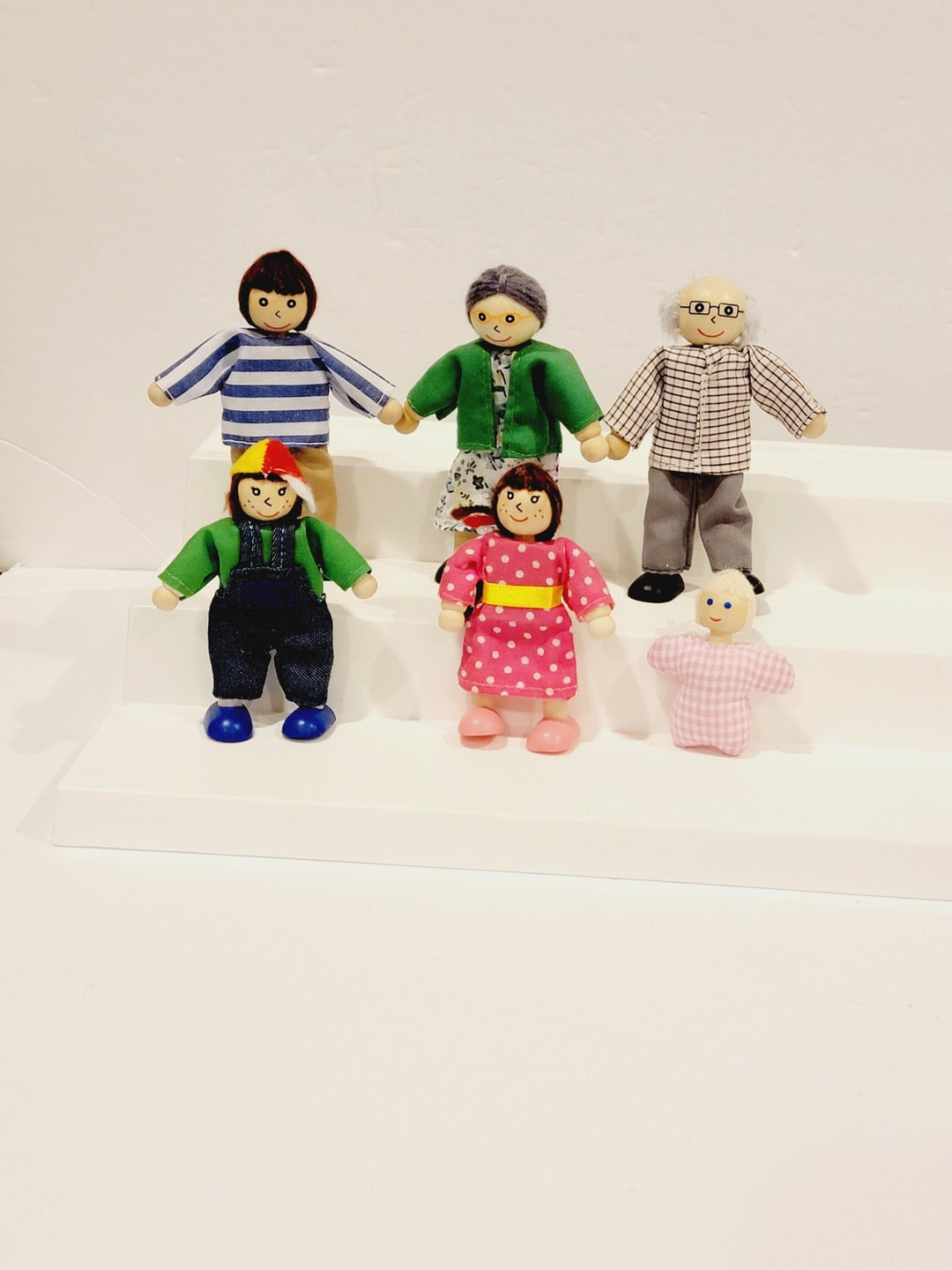 Dragon Drew Wooden Dollhouse Family Bendable Set - Etsy