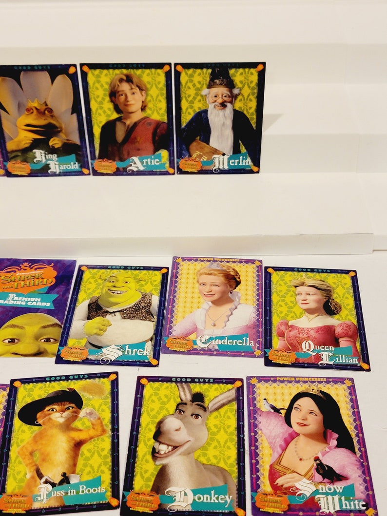 Shrek Action Figure and Trading Card Set - Etsy