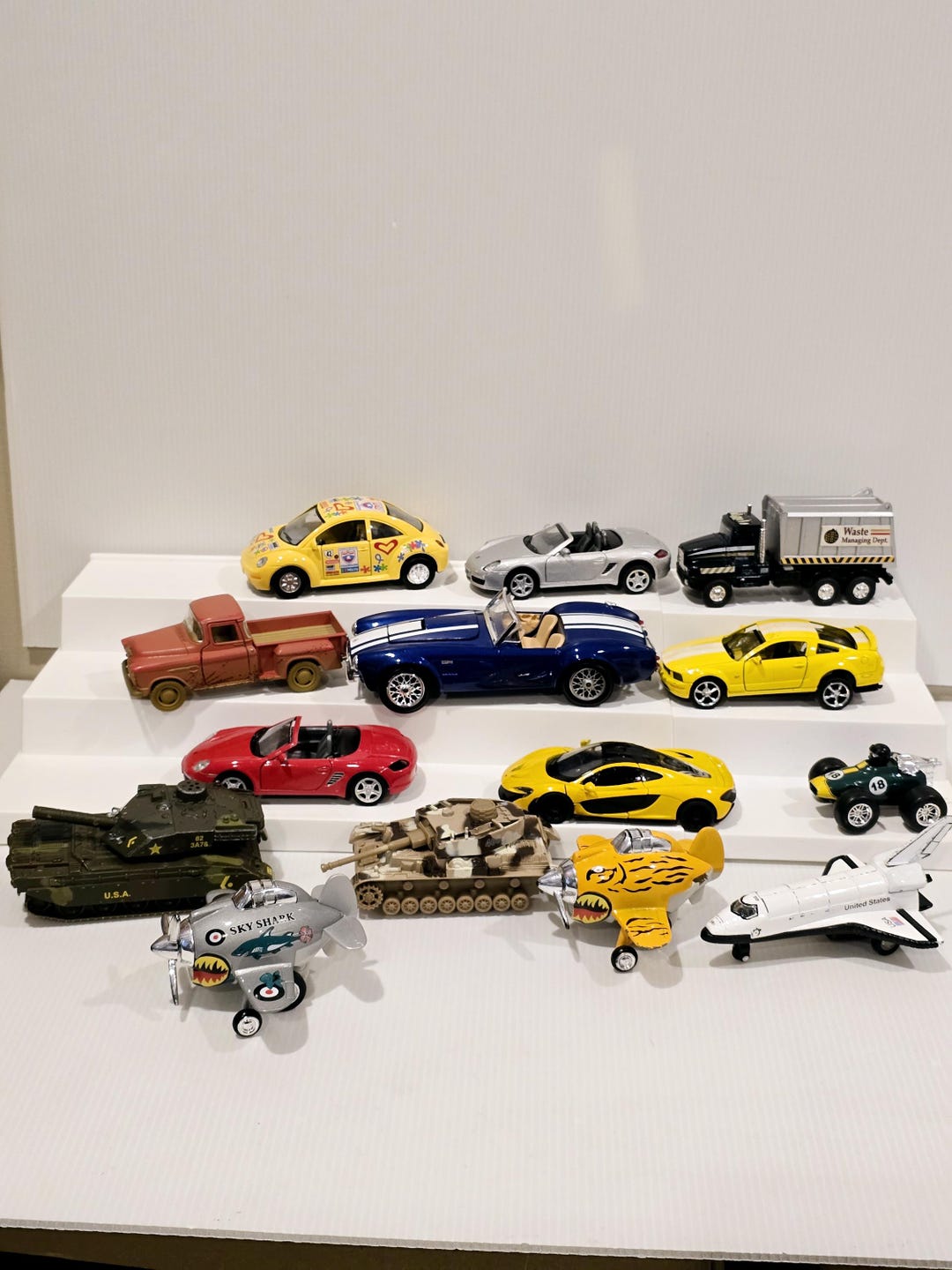 Diecast Pull Back Toy Car and Plane Set - Etsy