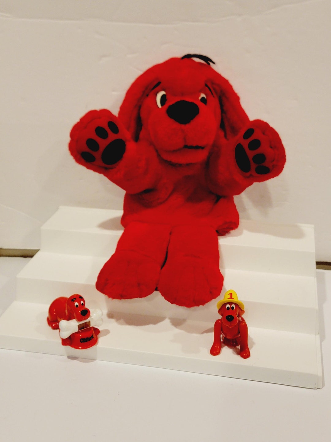 Clifford the Big Red Dog Hand Puppet and Mini Figure Set - Etsy