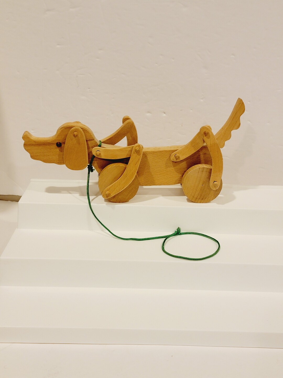 Vintage Pull String Wooden Dog With Moving Legs - Etsy