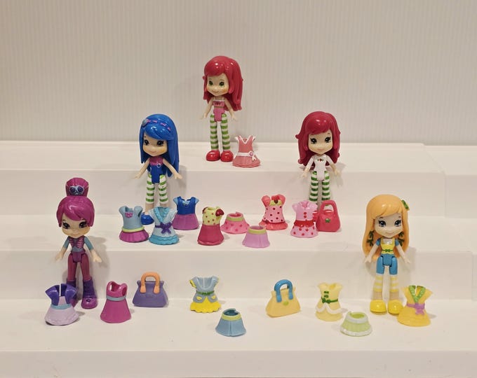 Toys R Us Exclusive Strawberry Shortcake Berry Bitty Friends Doll Set ...
