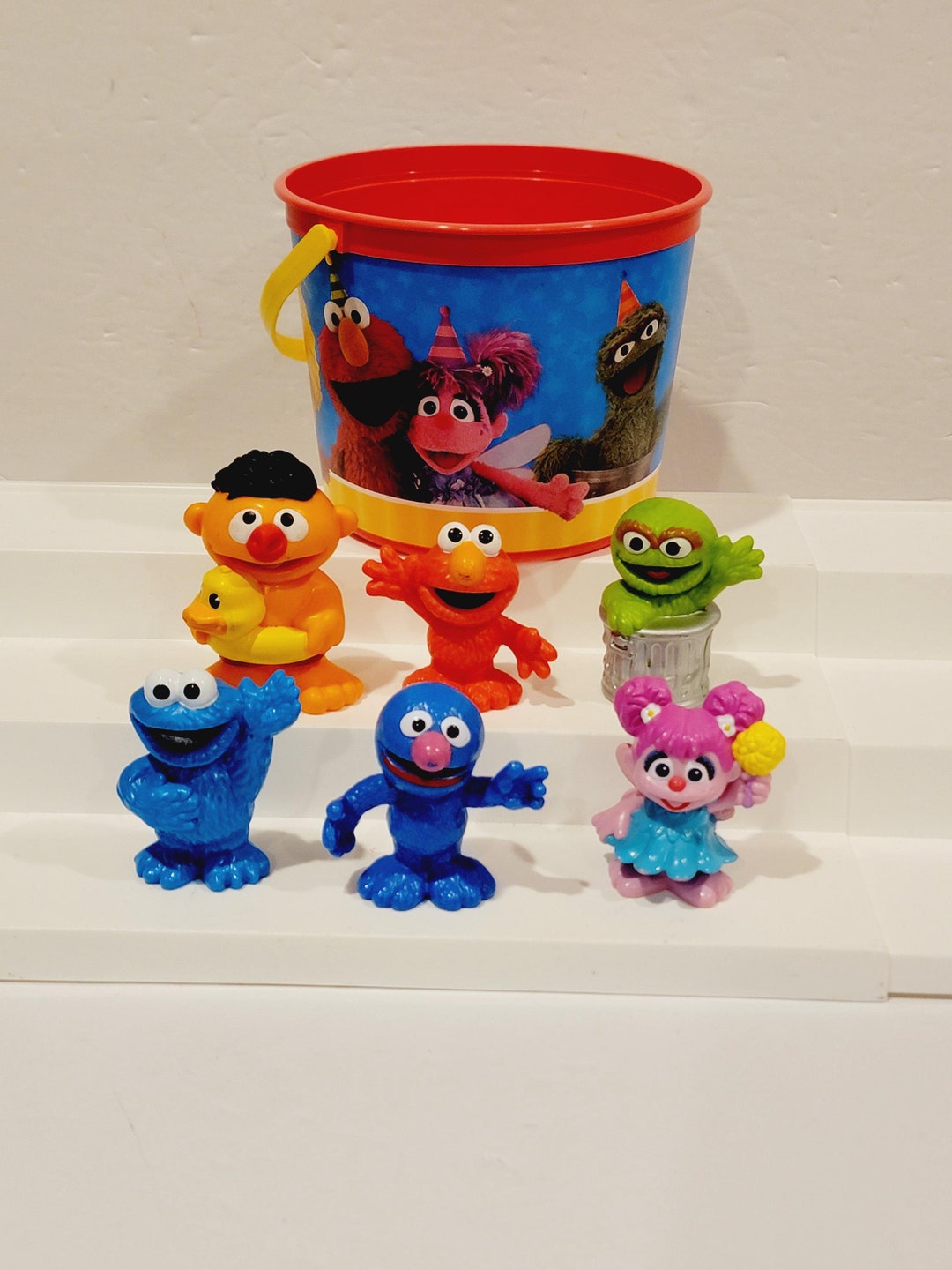 Sesame Street Deluxe Figure Set With Bucket - Etsy