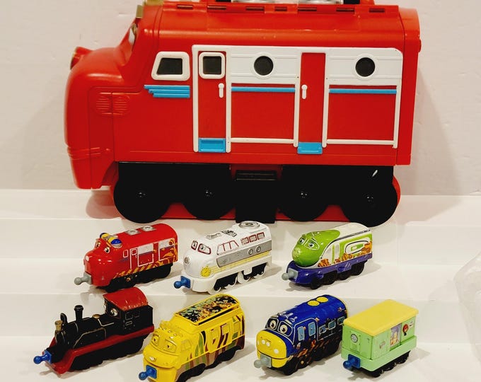 Chuggington Diecast Train Set and Carrying Case Learning Curve - Etsy