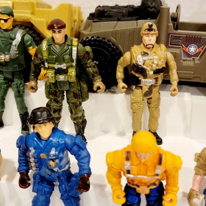 Army Military Action Figure Set and Vehicle Set - Etsy