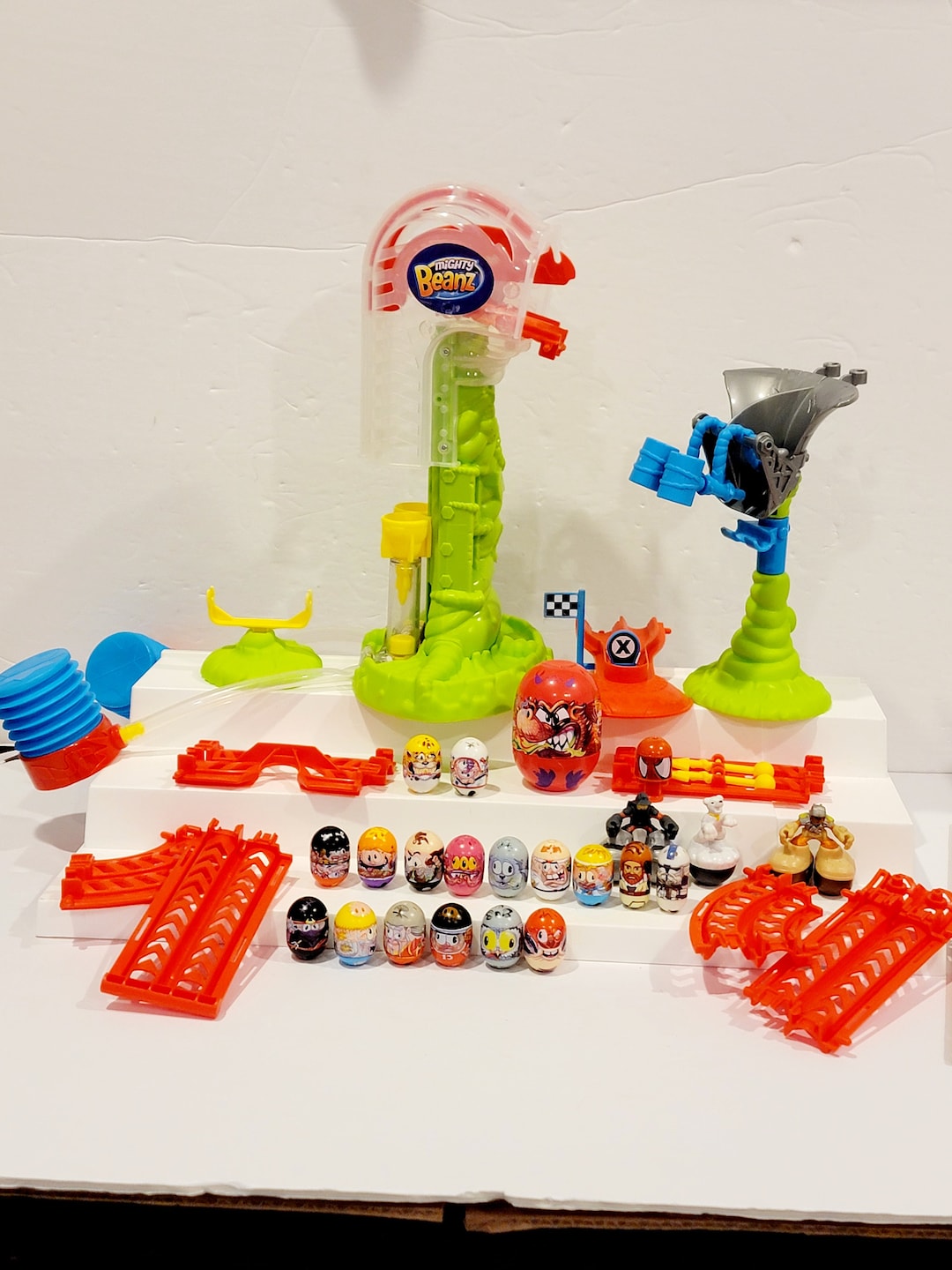 Mighty Beanz Slammer Time Race Track With Figures - Etsy
