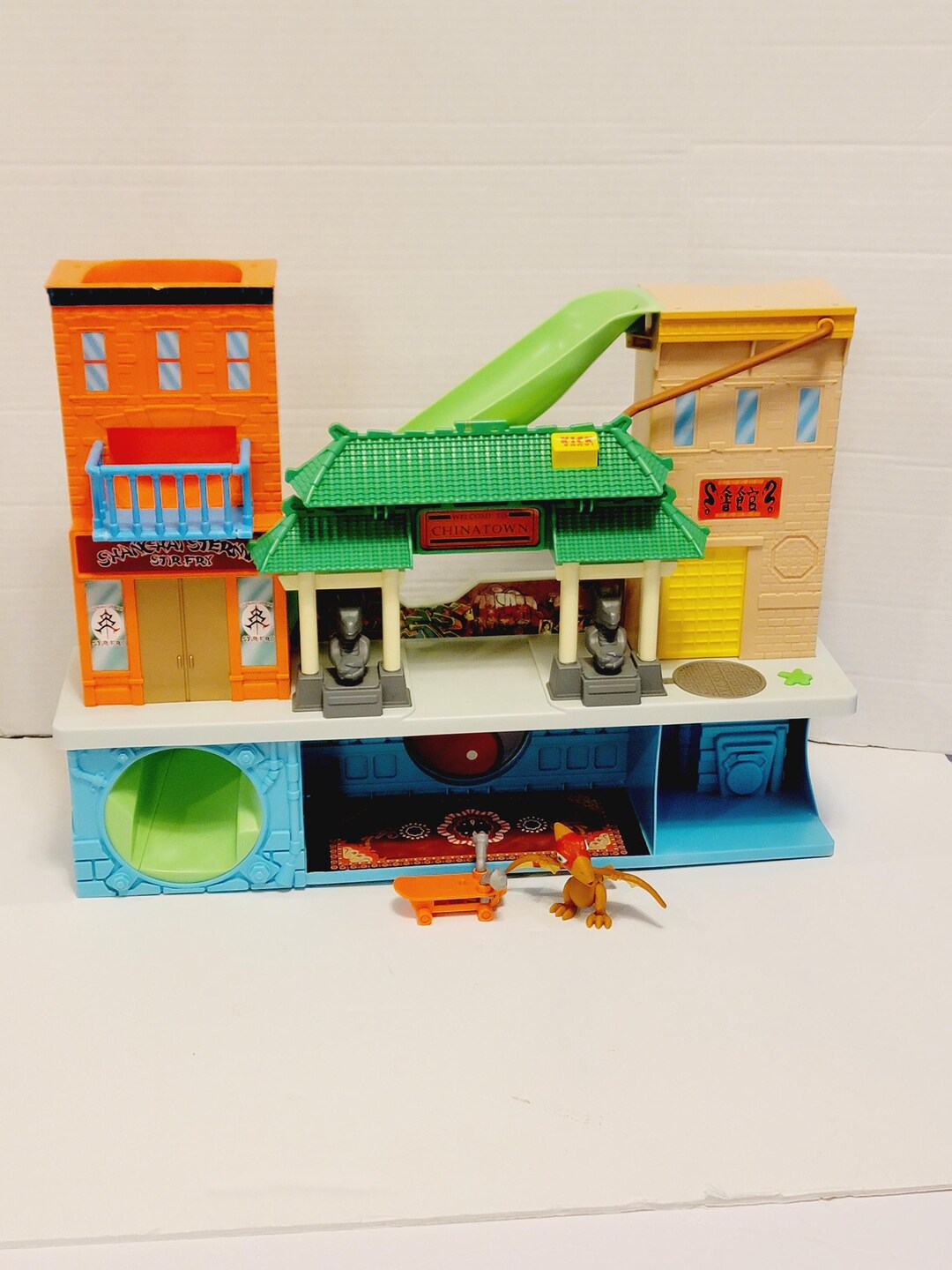 Teenage Mutant Ninja Turtles Chinatown Playset Viacom Playmates - Etsy