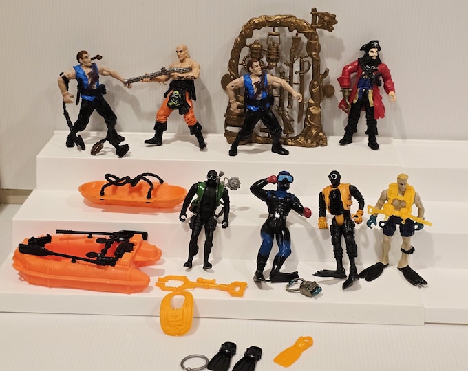 Chap Mei Toys R Us Pirate Sea Rescue and Suba Action Figure Set - Etsy