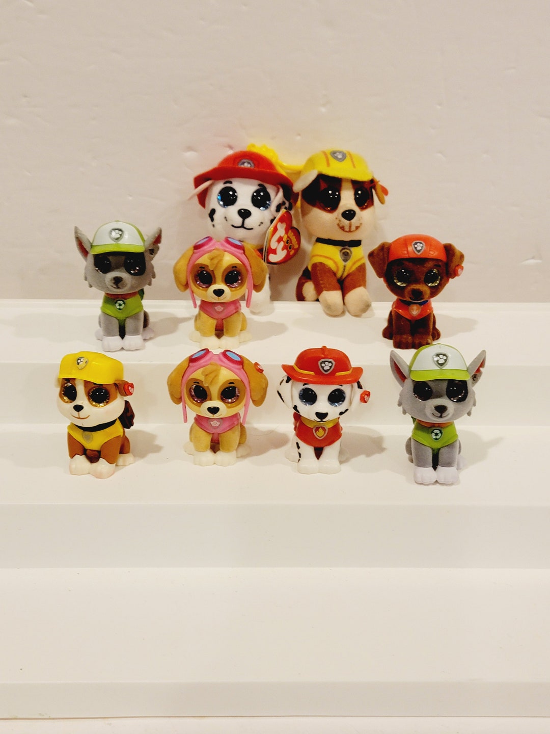 Ty Mini Boos Paw Patrol Figure and Plush Keychain Set - Etsy