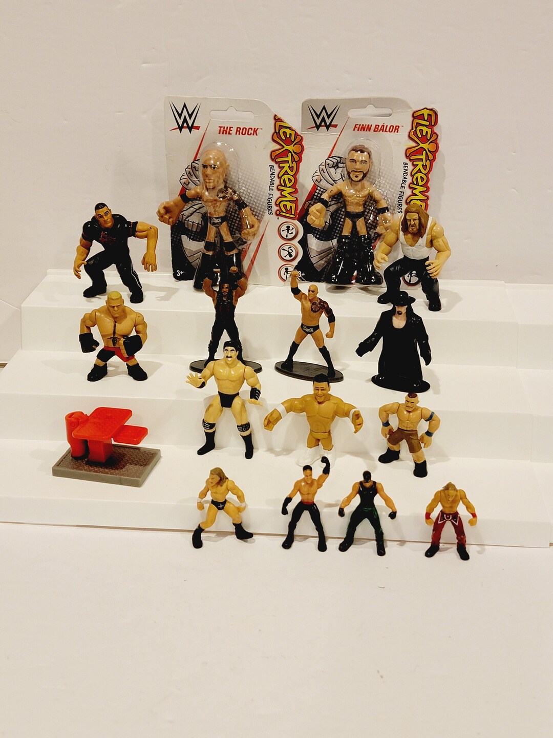 WWE Mini Wrestling Action Figure Set - Etsy