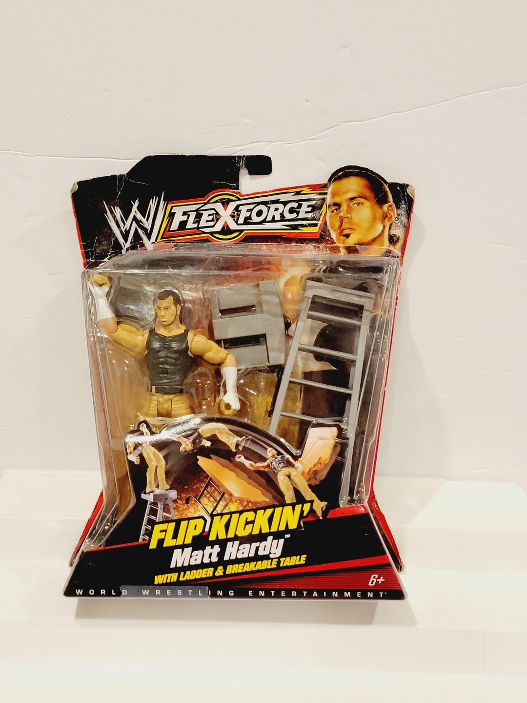 Mattel Wwe Flex Force Flip Kickin Matt Hardy With Ladder and Breakable ...