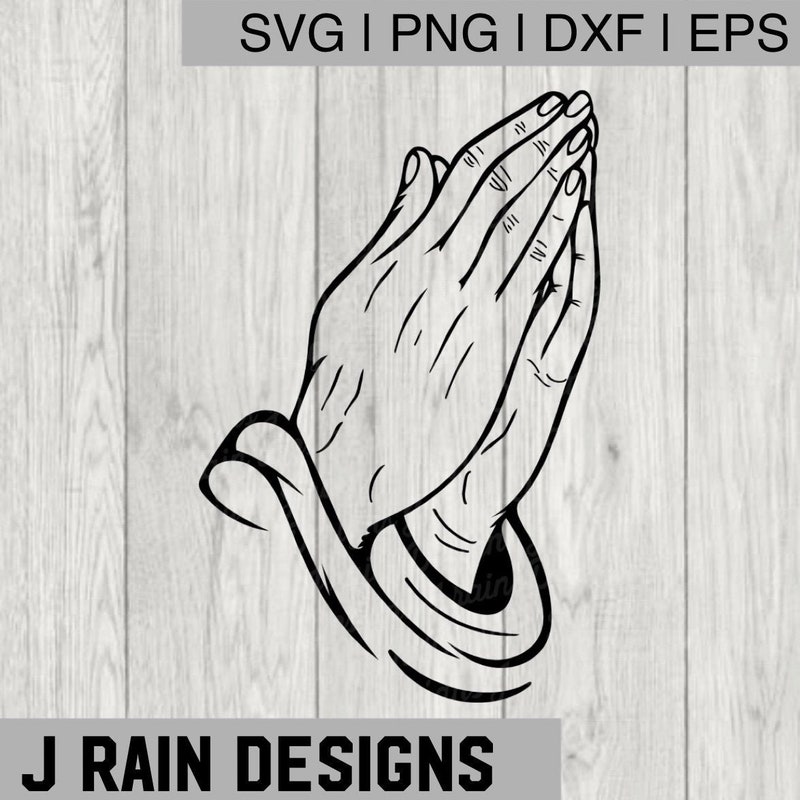 Praying Hands Svg - Etsy