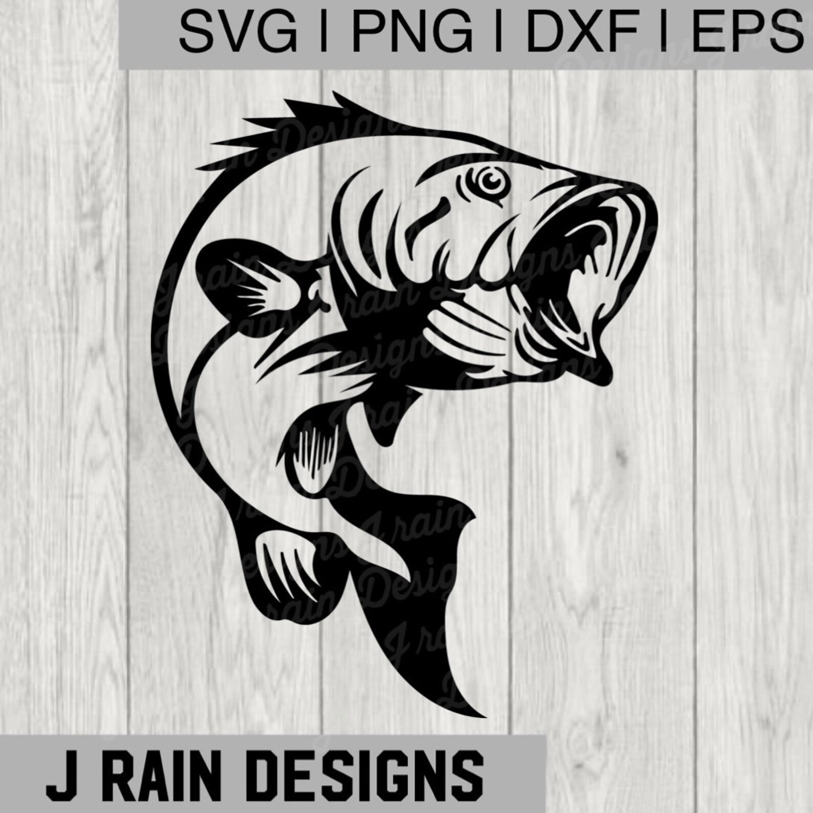 Bass SVG Bass Png Bass DXF Bass Eps Bass Clipart - Etsy