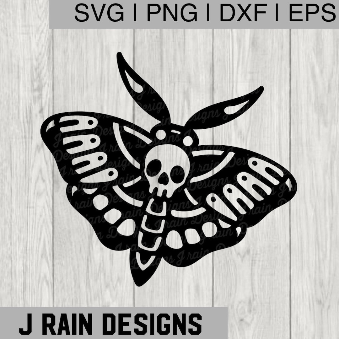 Death Moth SVG - Moth Svg - Moth DXF - Moth Png - Moth Eps - Moth ...