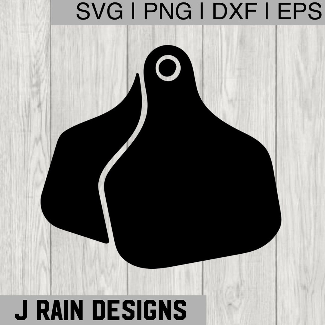Cow Tag SVG - Cow Tag PNG - Cow Tag Eps - Cow Tag DXF - Cow Tag Clipart ...